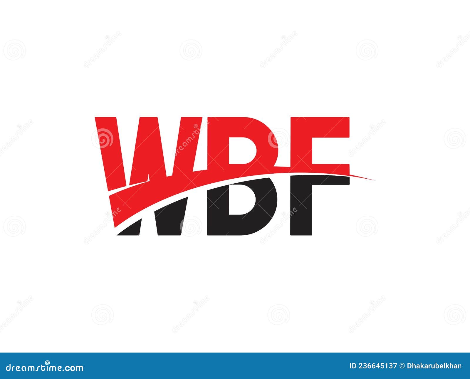 WBF Letter Initial Logo Design Vector Illustration Stock Vector ...