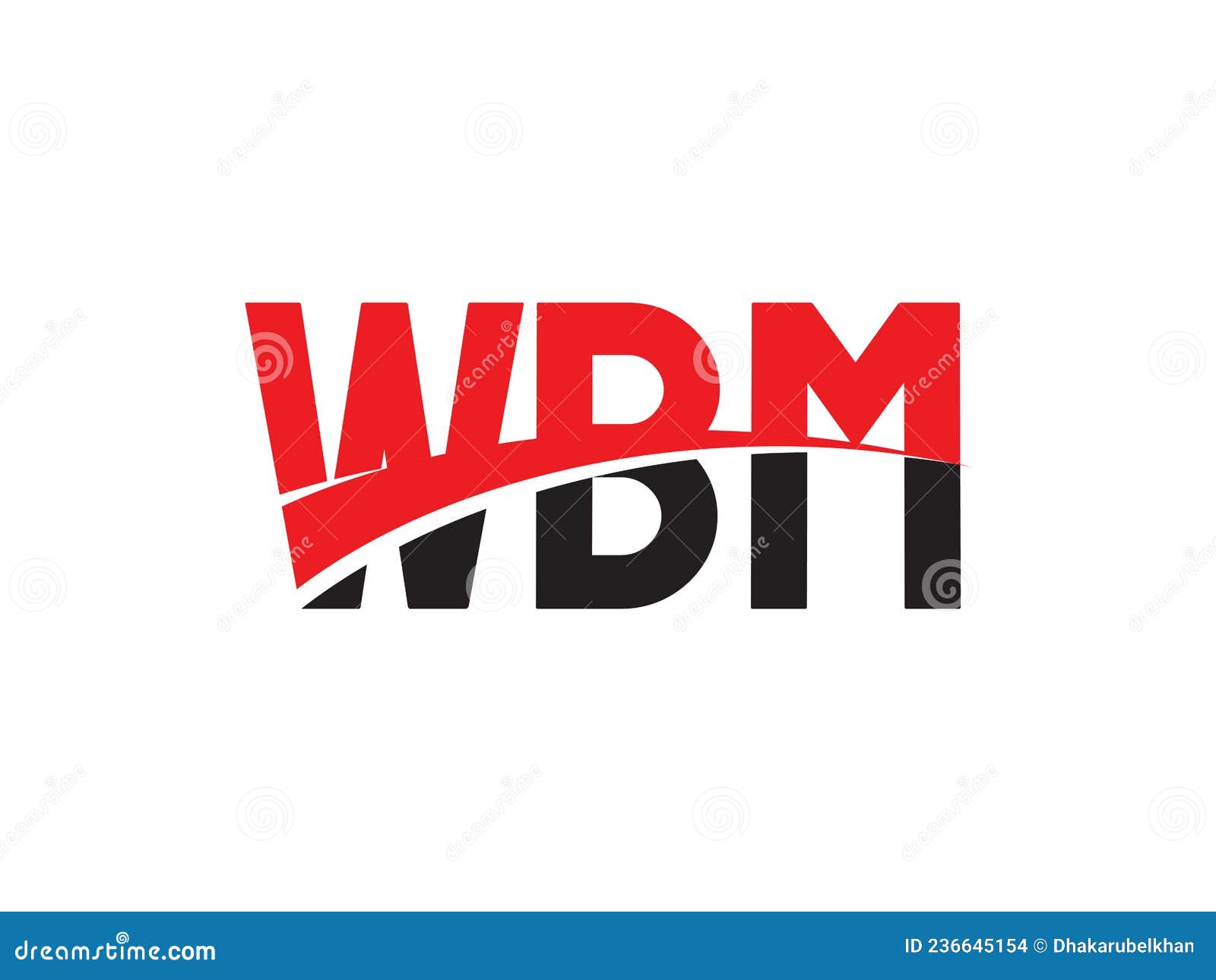 WBM Letter Initial Logo Design Vector Illustration Stock Vector ...