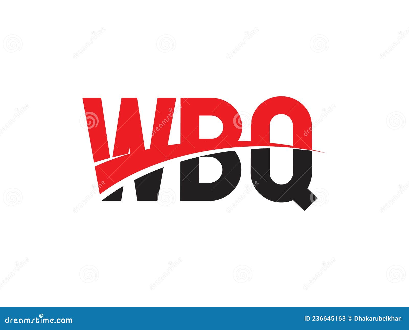 WBQ Letter Initial Logo Design Vector Illustration Stock Vector ...