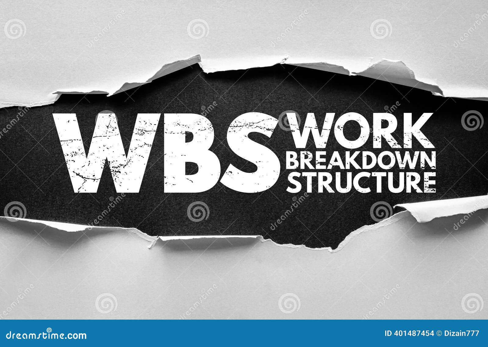 WBS Work Breakdown Structure Symbol. Brick Blocks With Words Work ...