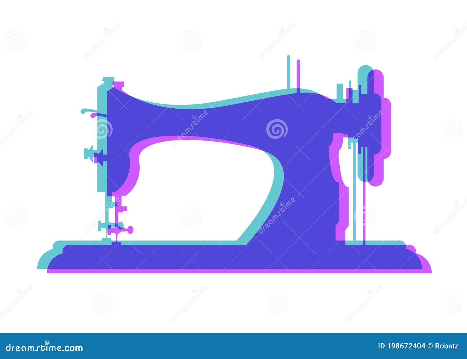 Tailor Vector Logo. Single Black Line Drawing Sewing Machine Logo ...