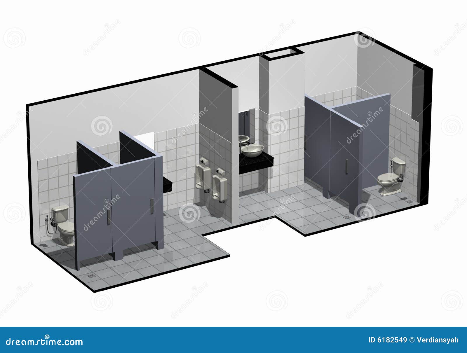 WC stock illustration. Illustration of interior, architecture - 6182549
