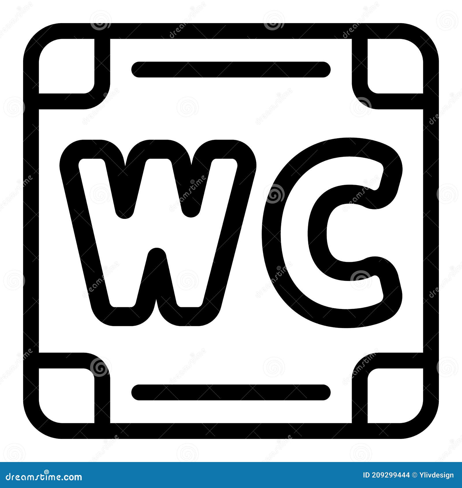 Wc Board Icon, Outline Style Stock Vector - Illustration of vector ...