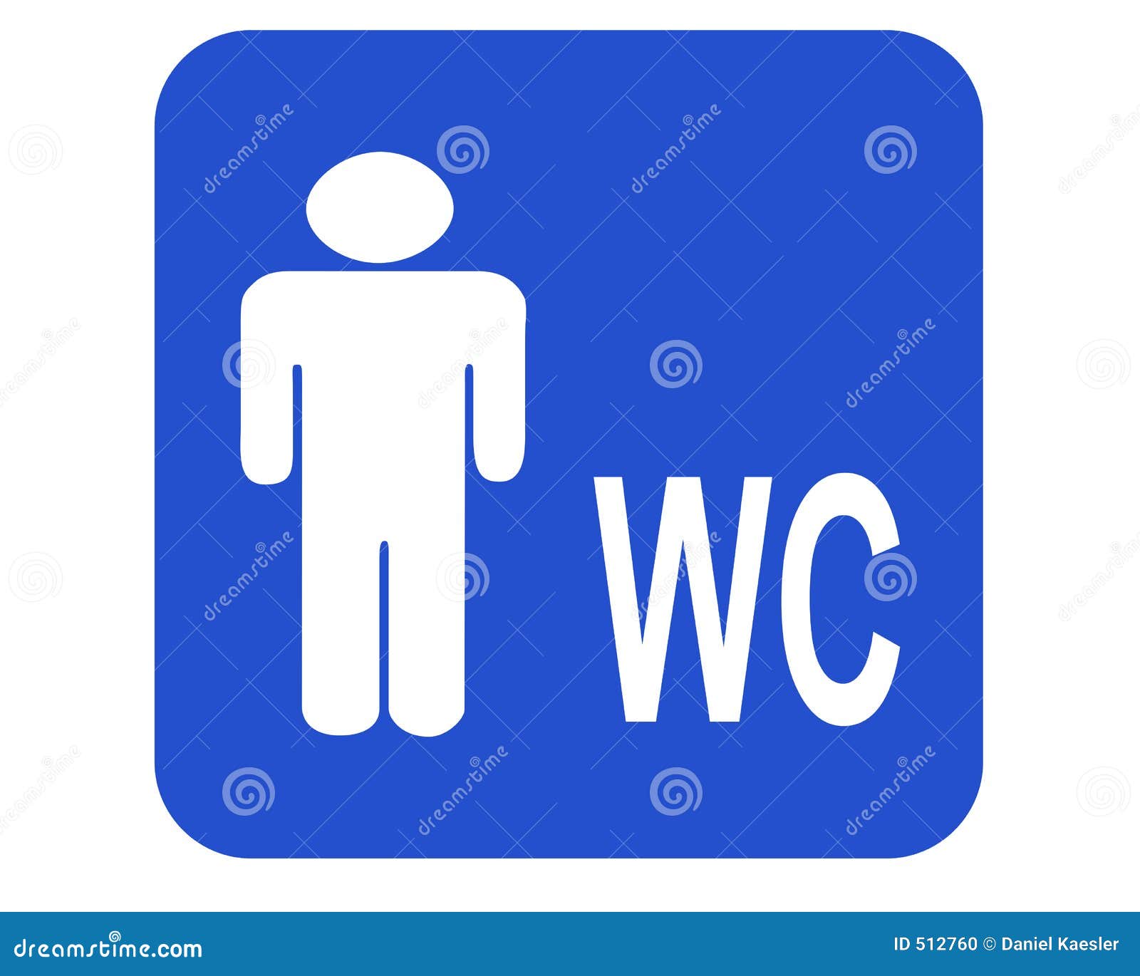 Wc Do Macho Foto de Stock - Imagem: 512760