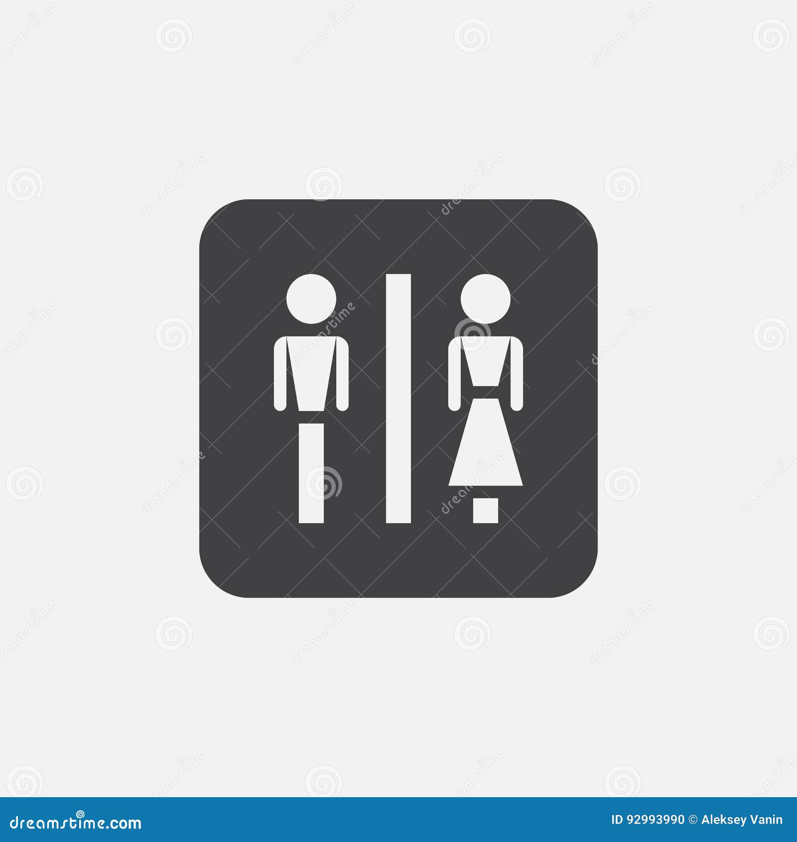 Wc Icon, Vector Logo Illustration, Pictogram Isolated on White. Stock ...