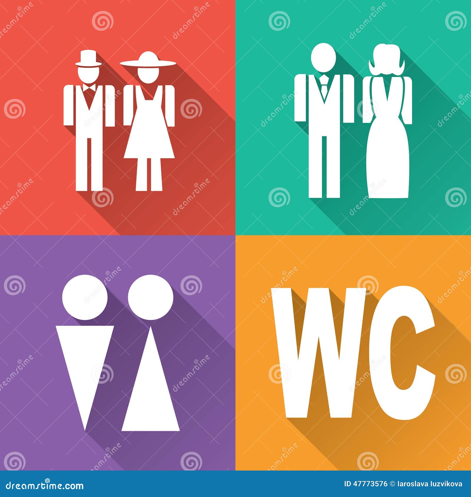 Wc icons stock vector. Illustration of closet, element - 47773576