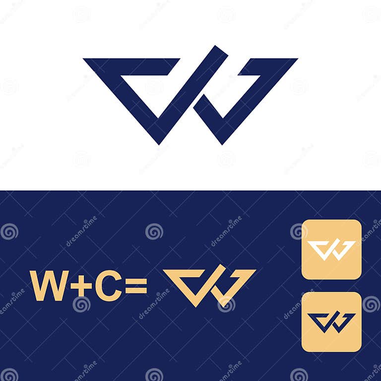 WC Logo. W C Design. White WC Letter. WC, W C Letter Logo Design ...