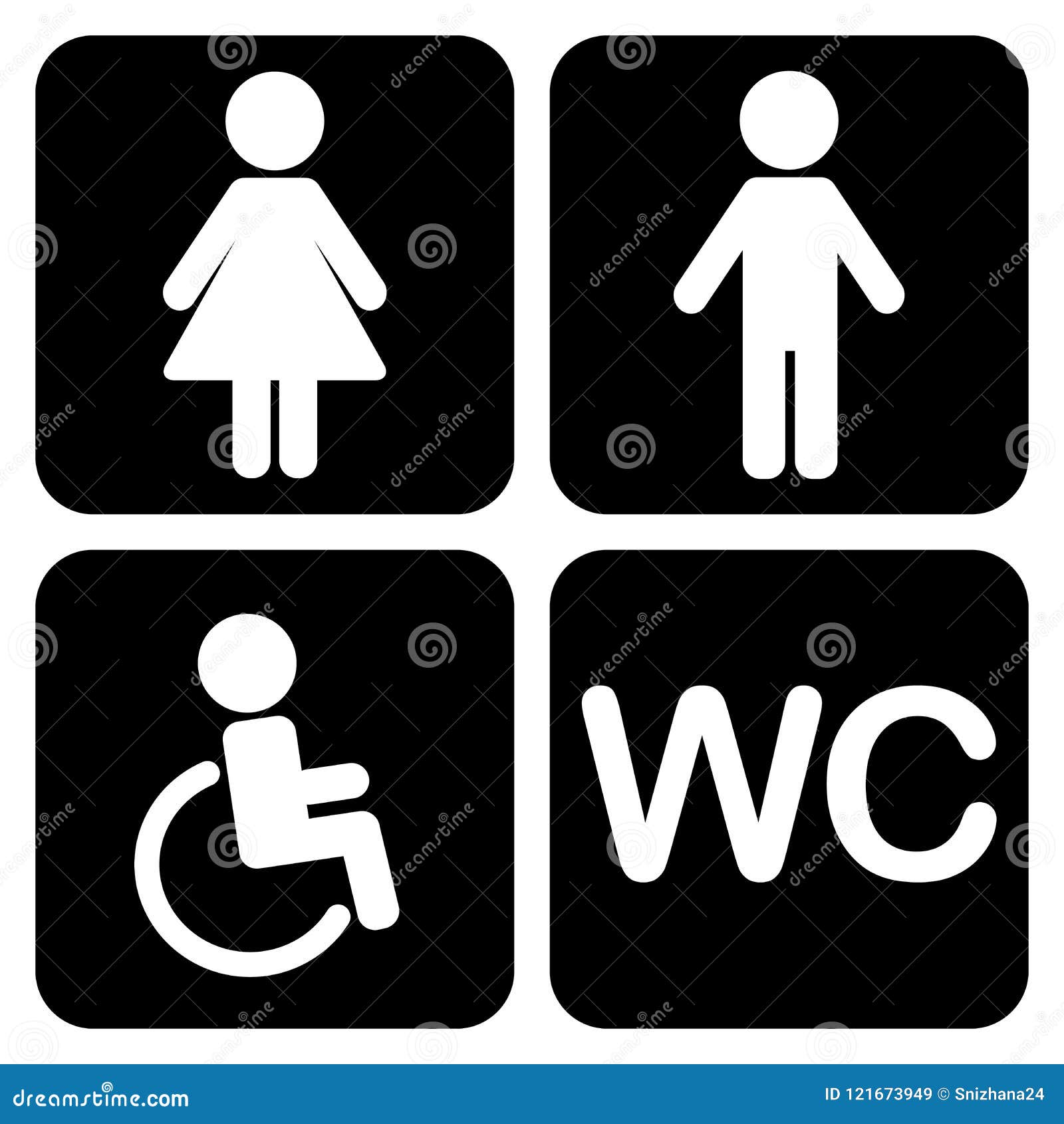 WC, Restroom, Flat Vector Icon Stock Vector - Illustration of ...