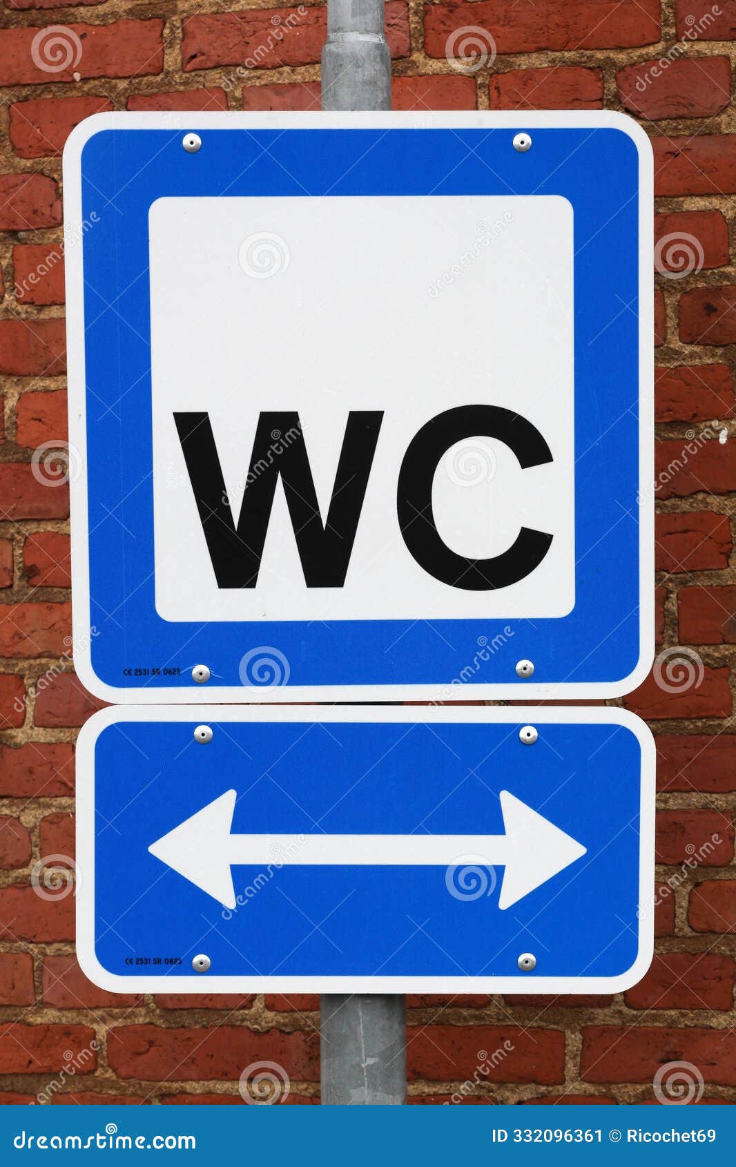 WC road sign stock image. Image of toilet, hygiene, restroom - 332096361