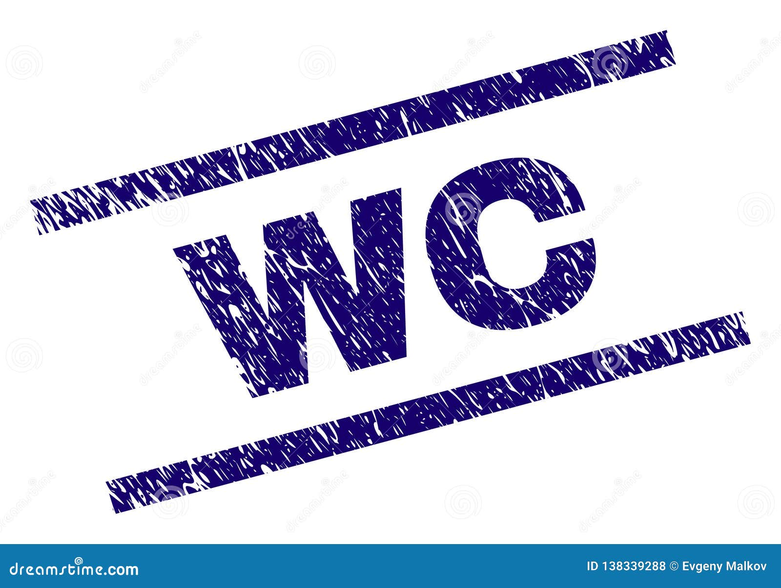 Scratched Textured WC Stamp Seal Stock Vector - Illustration of ...