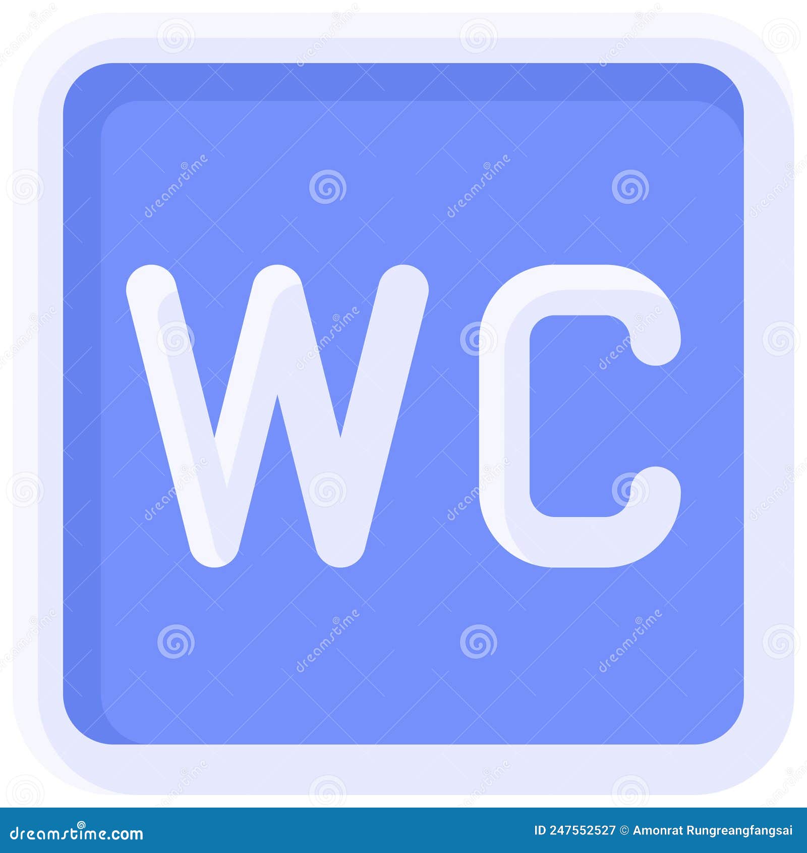 WC Sign Icon, Wayfinding Sign Vector Stock Vector - Illustration of ...