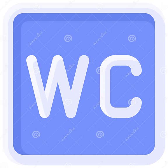 WC Sign Icon, Wayfinding Sign Vector Stock Vector - Illustration of ...