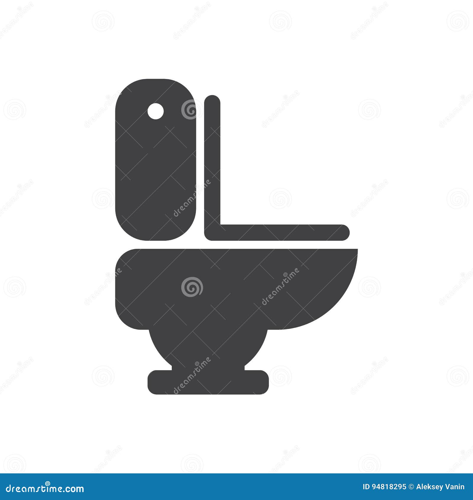 WC, Toilet Icon, Filled Flat Sign, Solid Glyph Pictogram Stock Vector ...