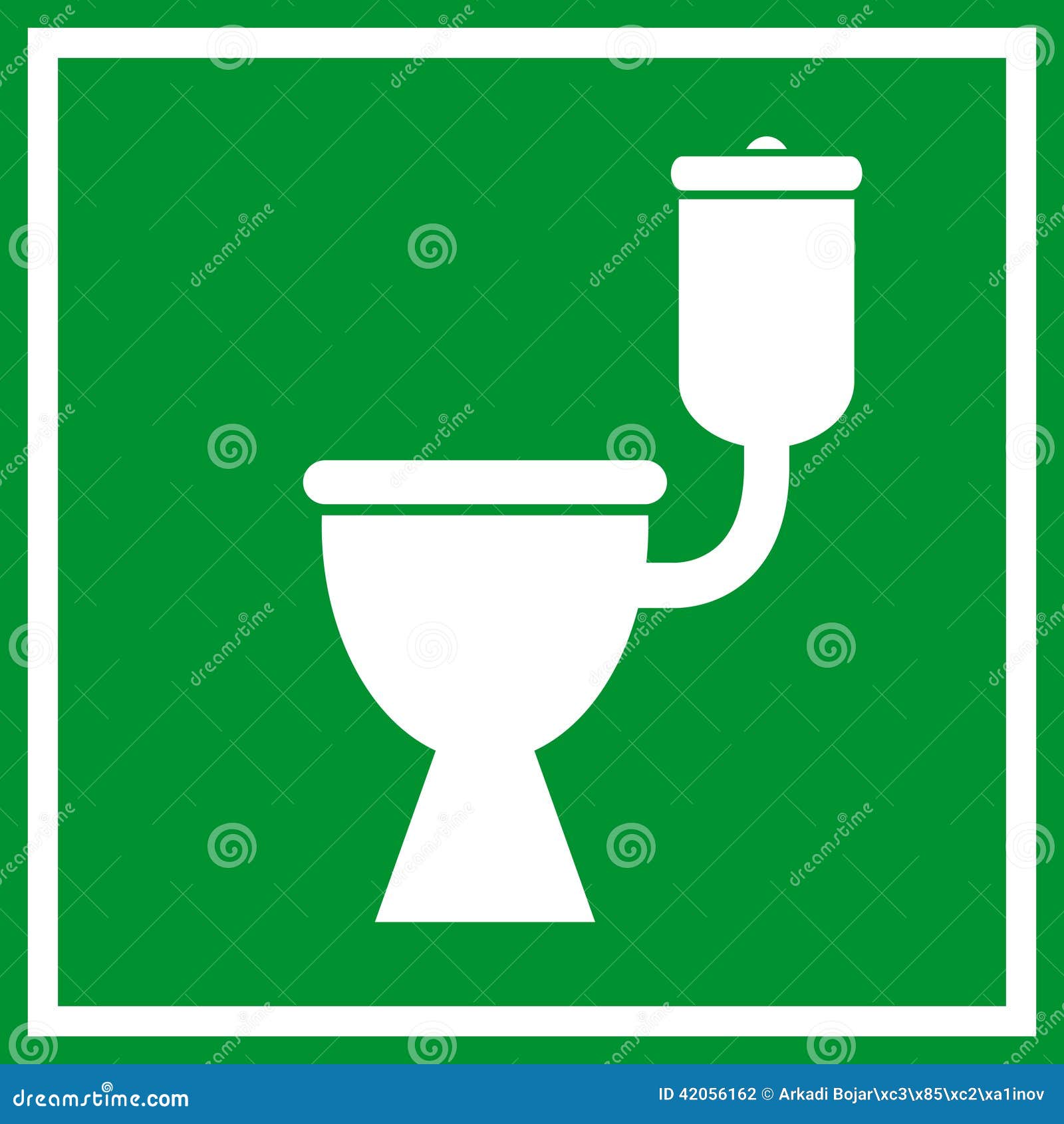 Wc Toilet Sign Vector Illustration | CartoonDealer.com #42056162