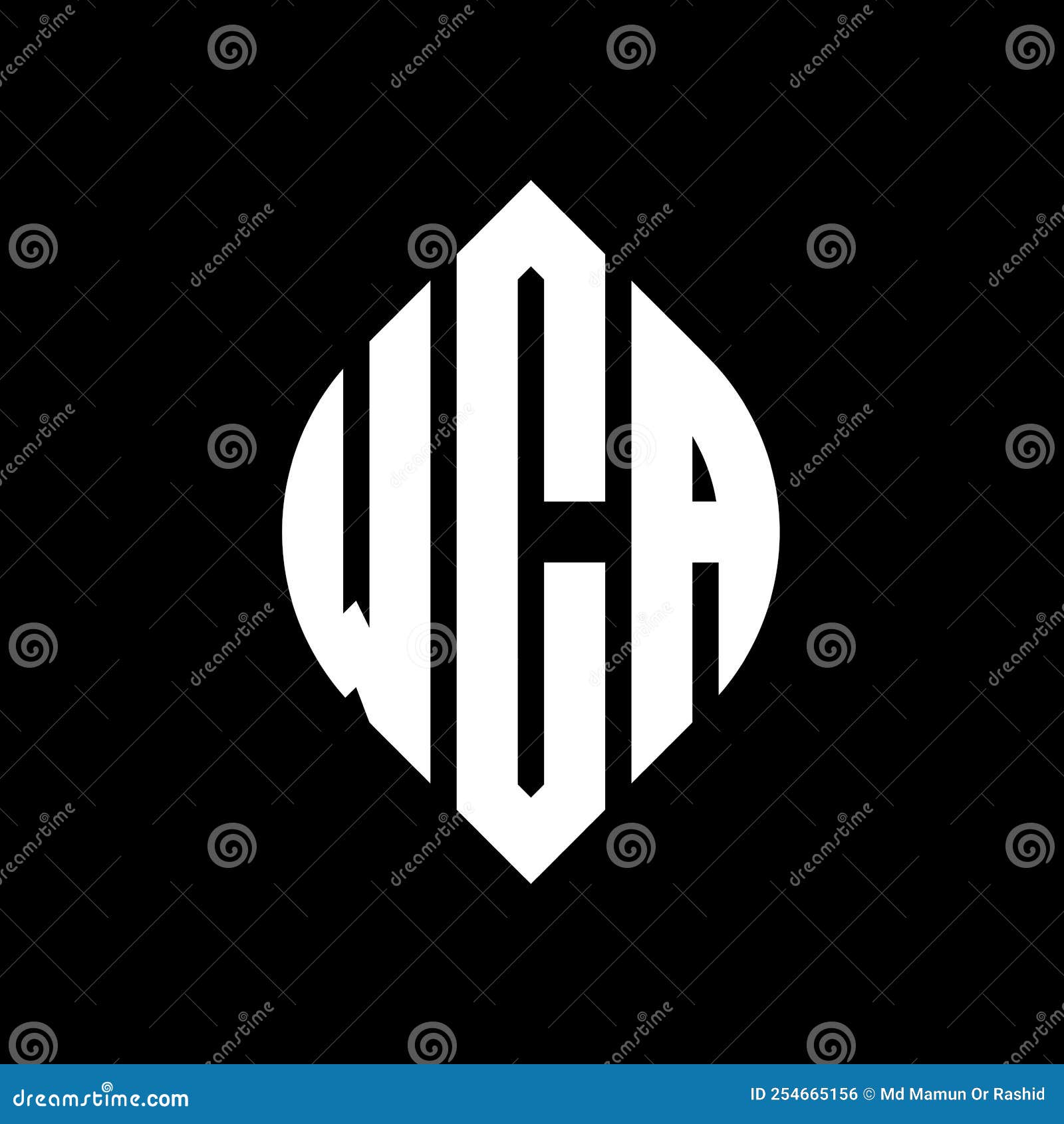 WCA Circle Letter Logo Design with Circle and Ellipse Shape. WCA ...