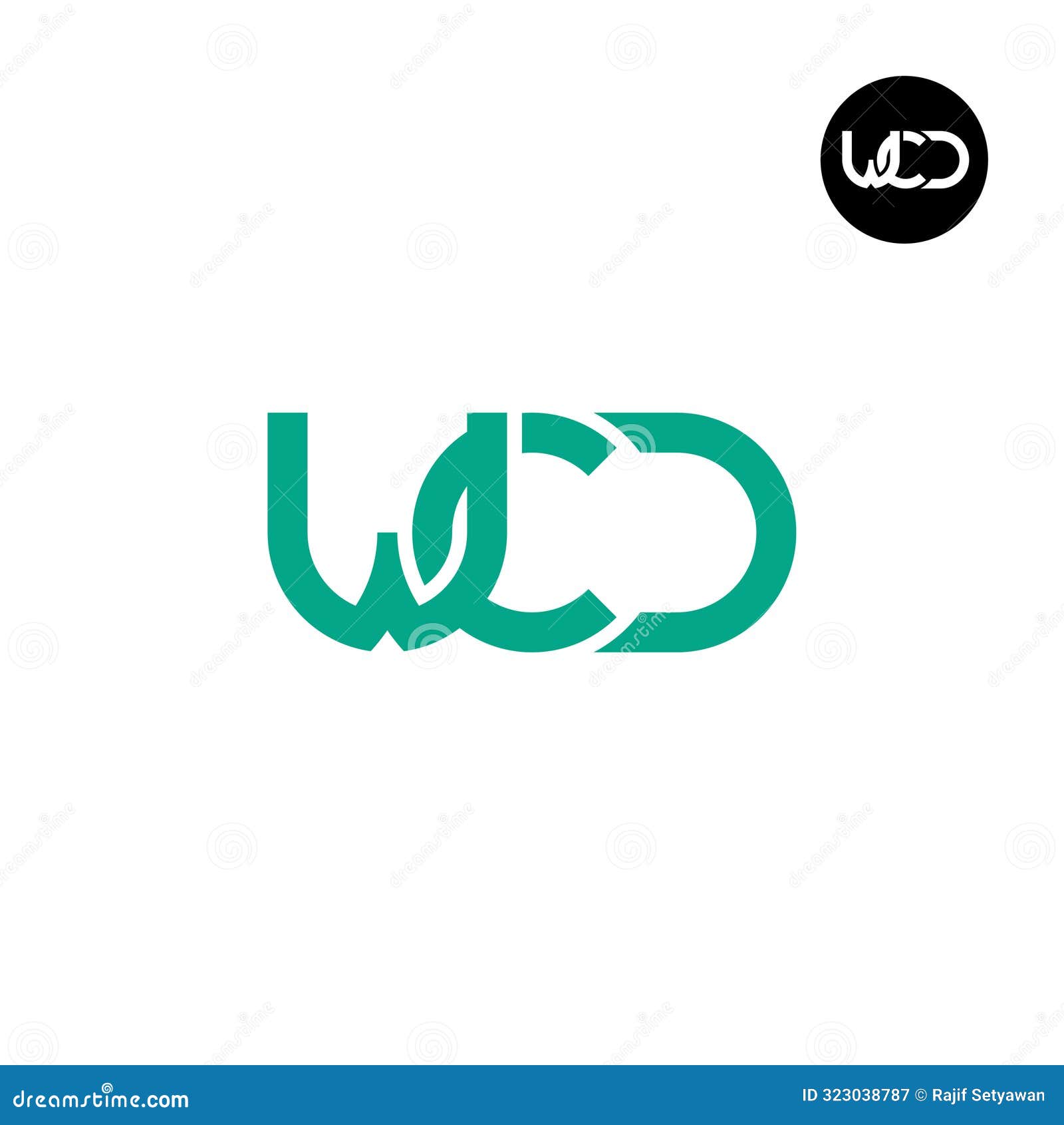 WCD Logo Letter Monogram Design Stock Vector - Illustration of modern ...