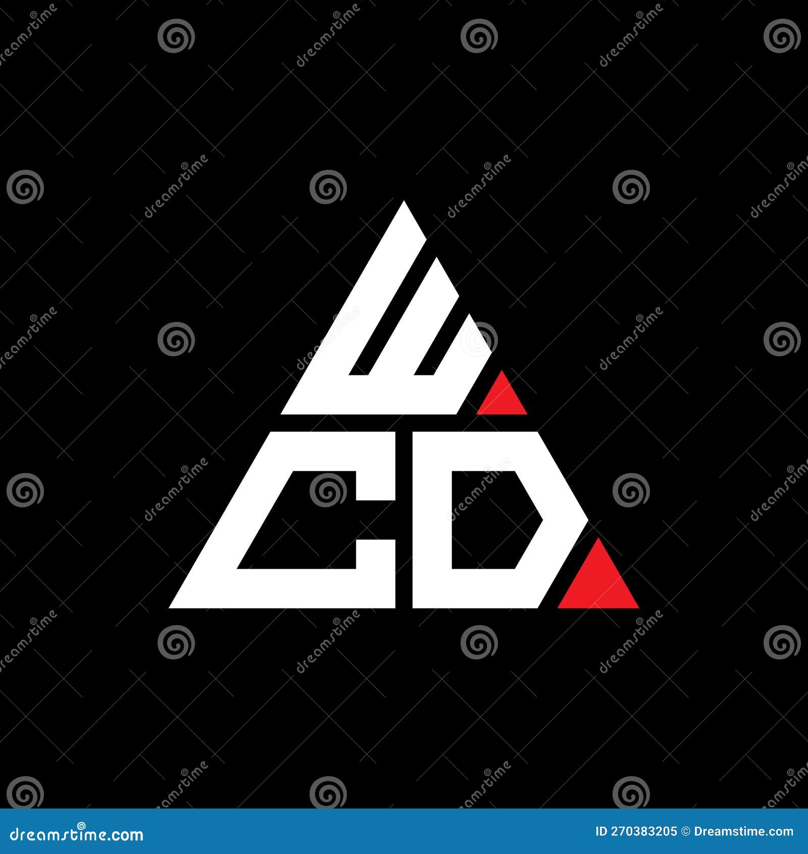 WCD Triangle Letter Logo Design with Triangle Shape. WCD Triangle Logo ...