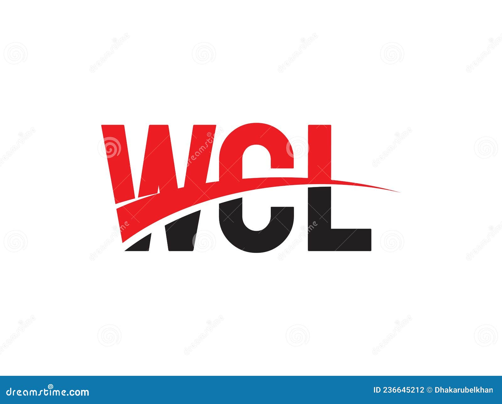 WCL Letter Initial Logo Design Vector Illustration Stock Vector ...