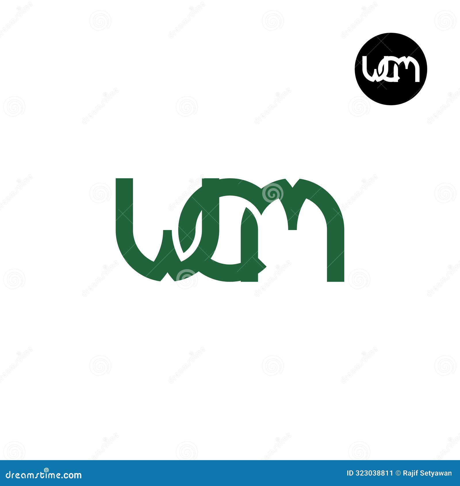 WCM Logo Letter Monogram Design Stock Vector - Illustration of letter ...