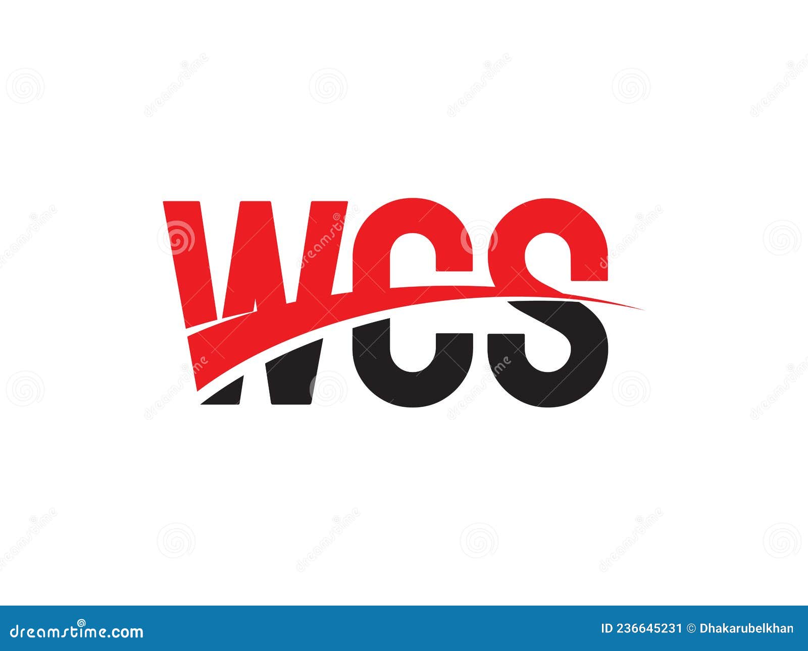 WCS Letter Initial Logo Design Vector Illustration Stock Vector ...