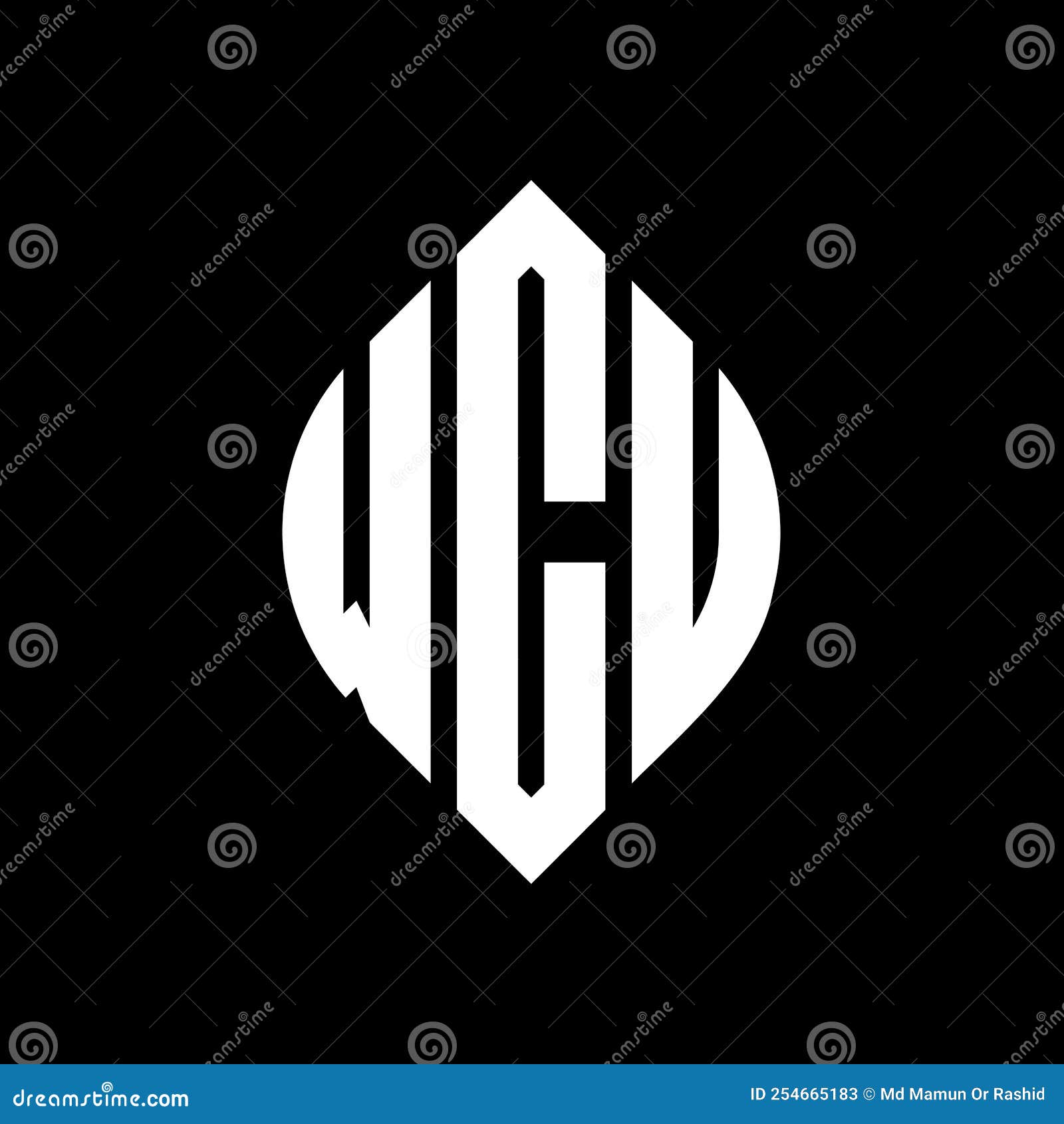 WCU Circle Letter Logo Design with Circle and Ellipse Shape. WCU ...