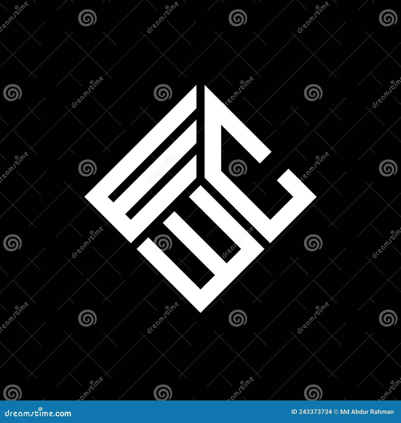 WCW Letter Logo Design on Black Background. WCW Creative Initials ...