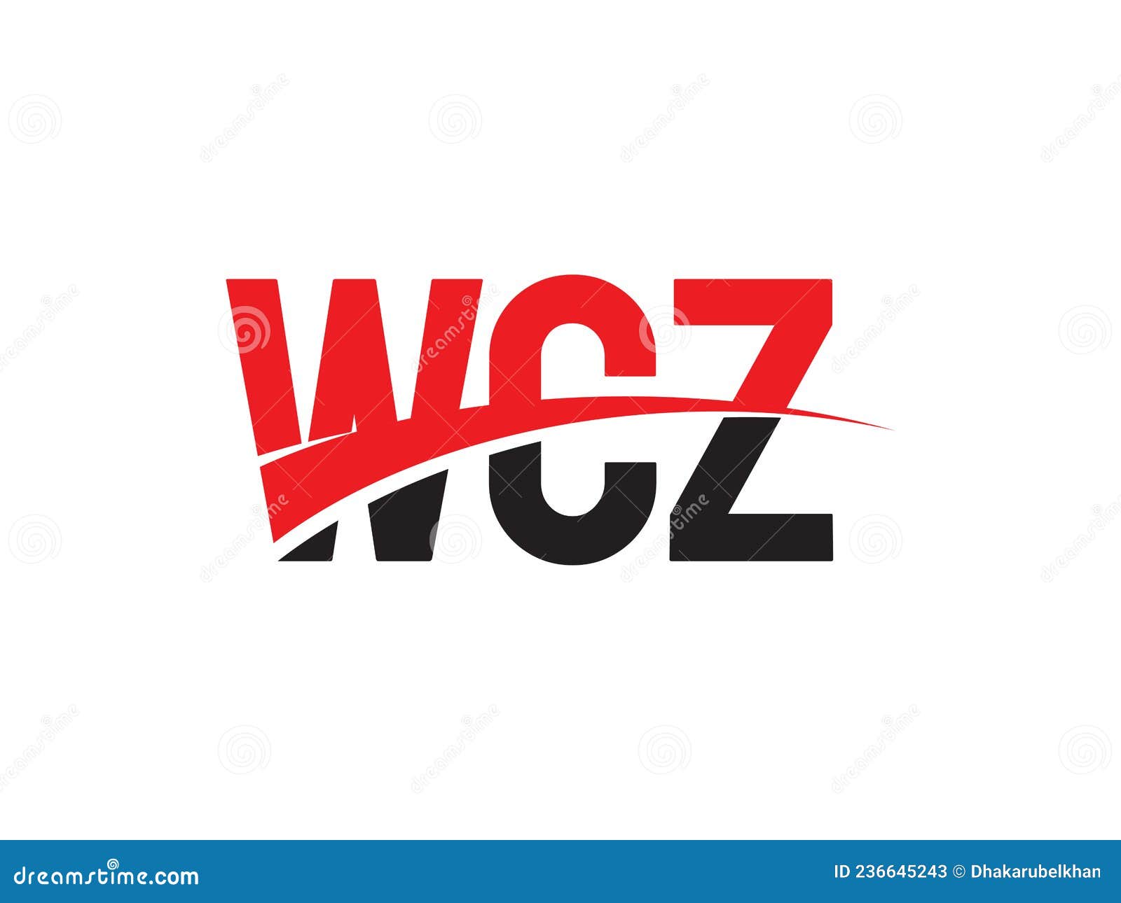 WCZ Letter Initial Logo Design Vector Illustration Stock Vector ...