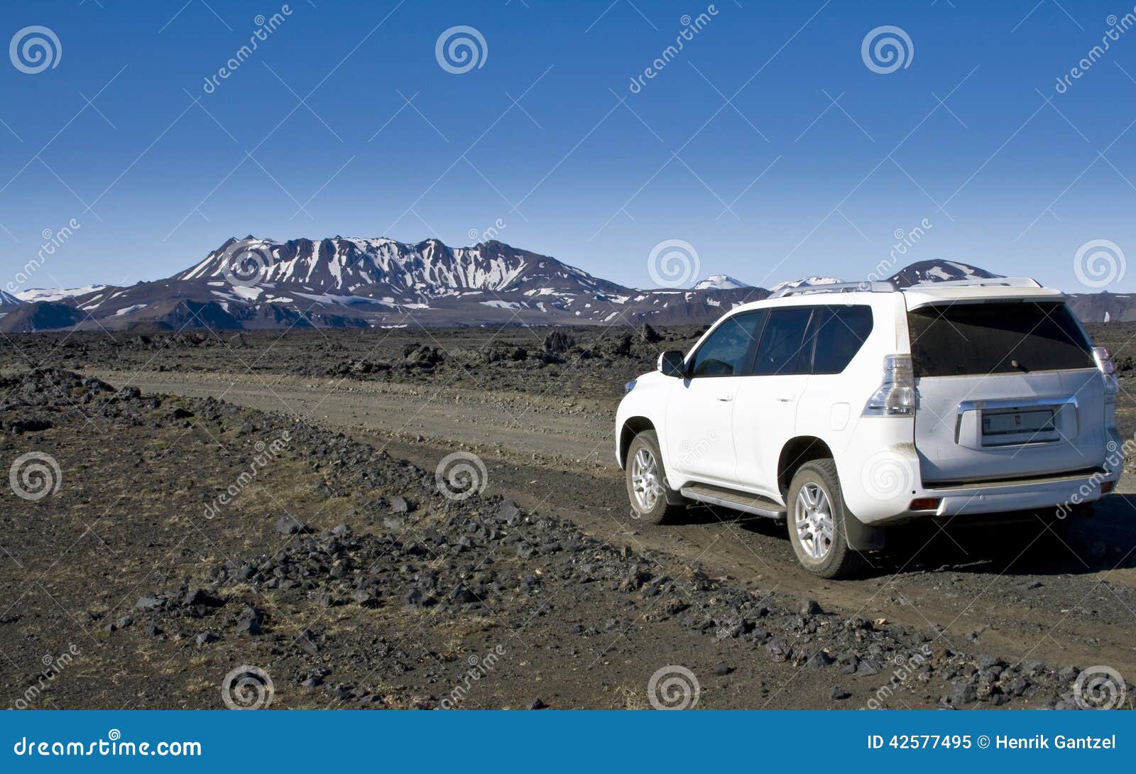 A 4WD Car in the Interior Highlands Stock Image - Image of offroad ...