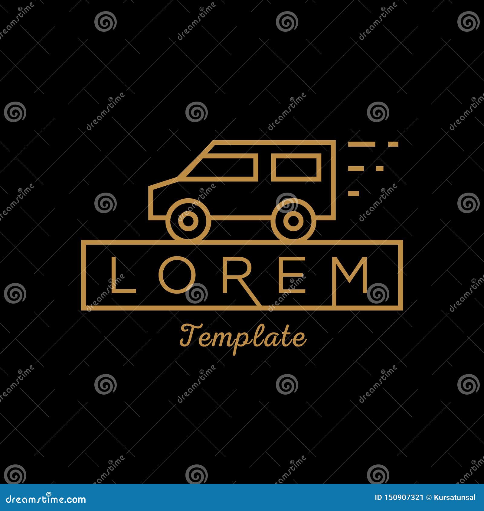 4WD Car Minimal Sign Vector Design Stock Vector - Illustration of ...