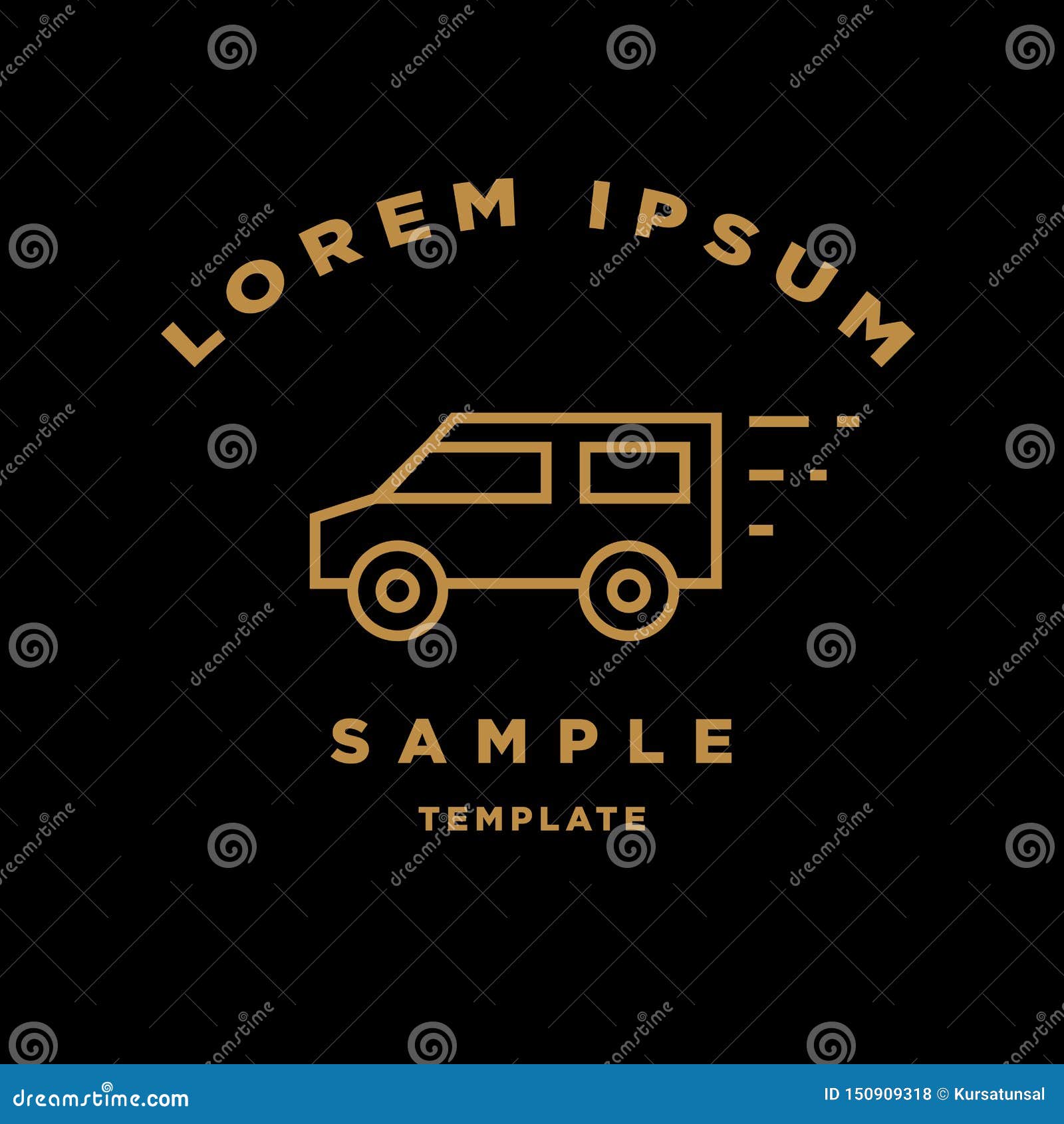 4WD Car Minimal Sign Vector Design Stock Vector - Illustration of sign ...
