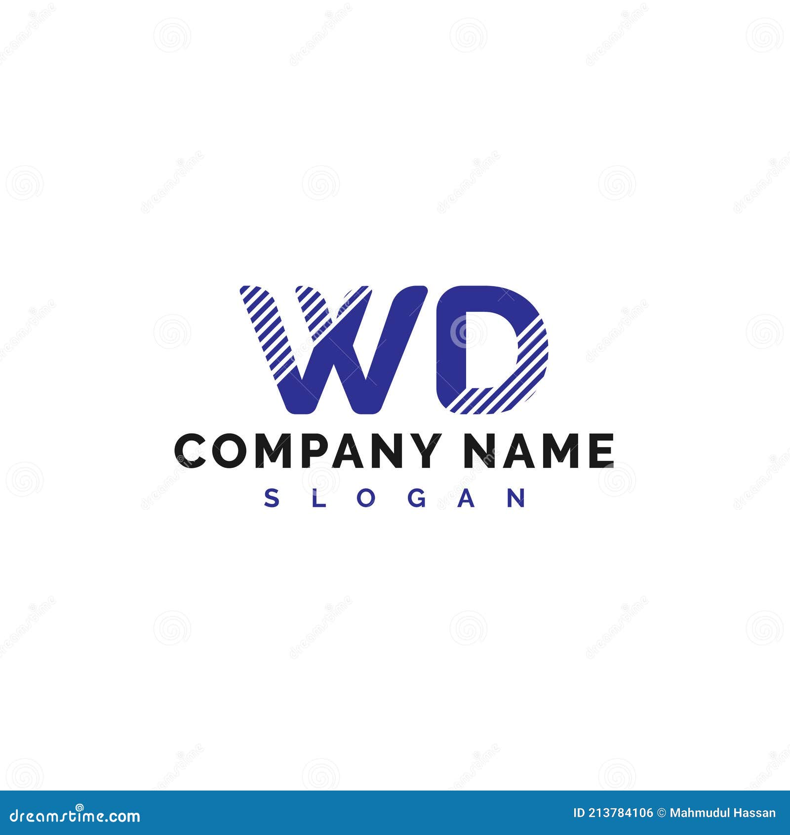 WD Letter Logo Design. WD Letter Logo Vector Illustration - Vector ...