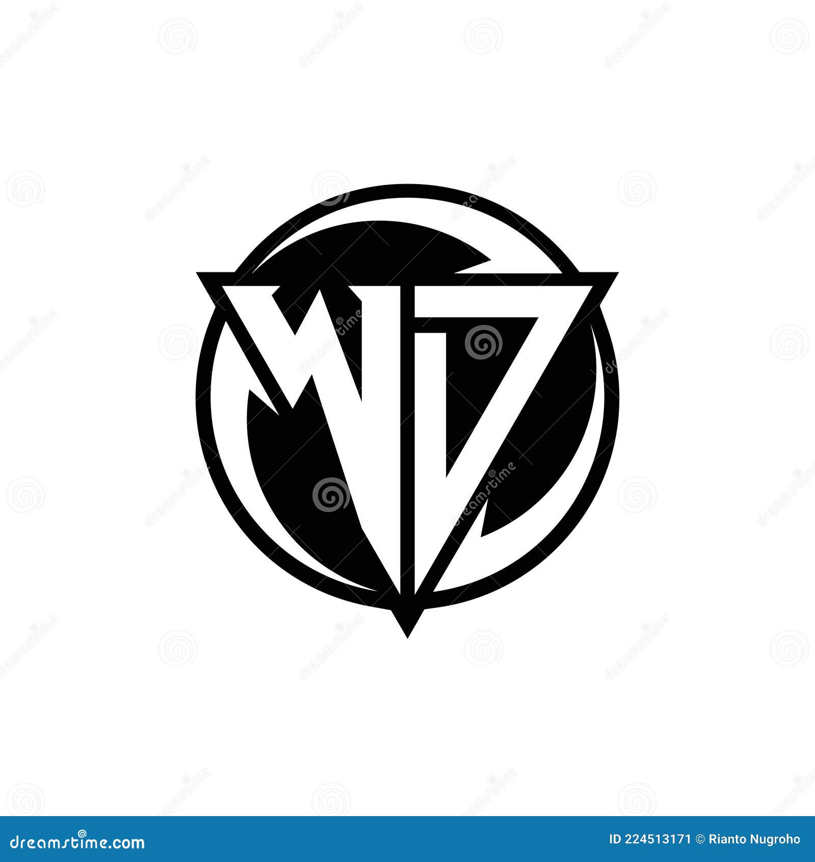 WD Logo Monogram Design Template Stock Vector - Illustration of ...