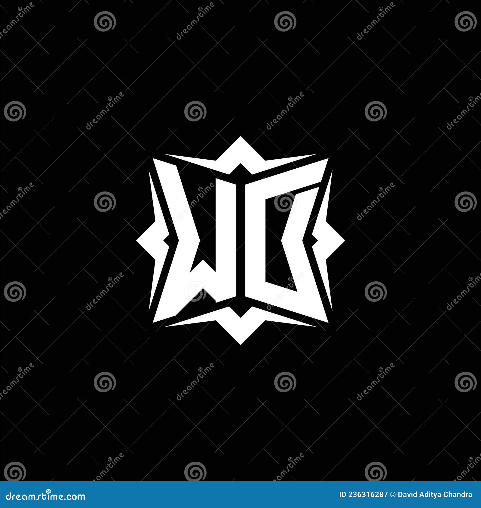 WD Logo Monogram Geometric Modern Design Stock Vector - Illustration of ...