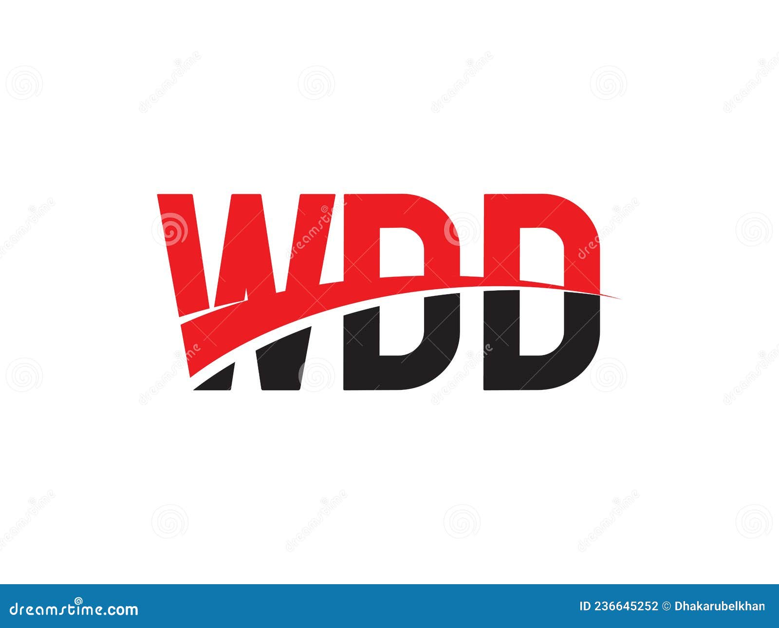 WDD Letter Initial Logo Design Vector Illustration Stock Vector ...