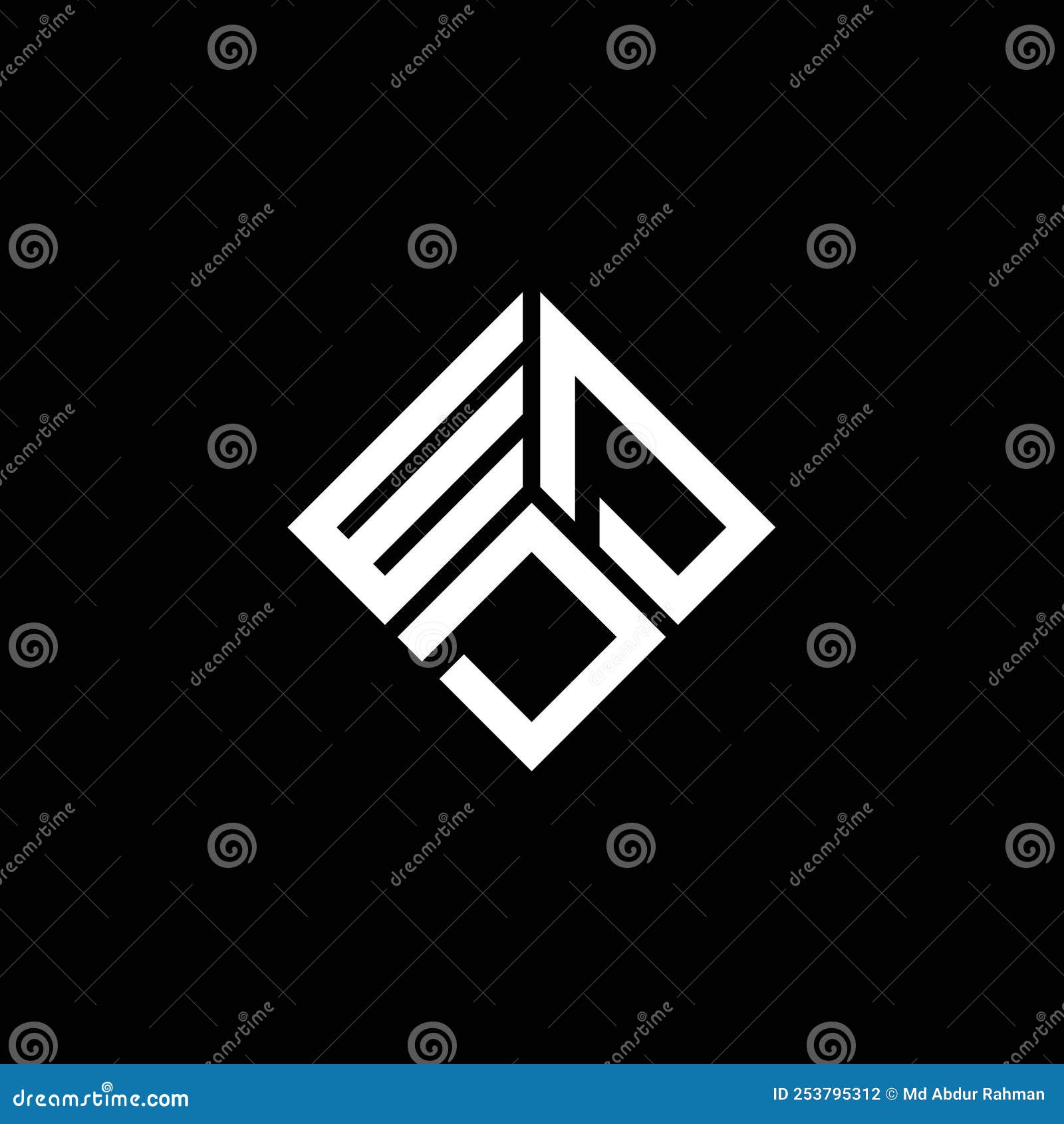 WDD Letter Logo Design on WHITE Background. WDD Creative Initials ...