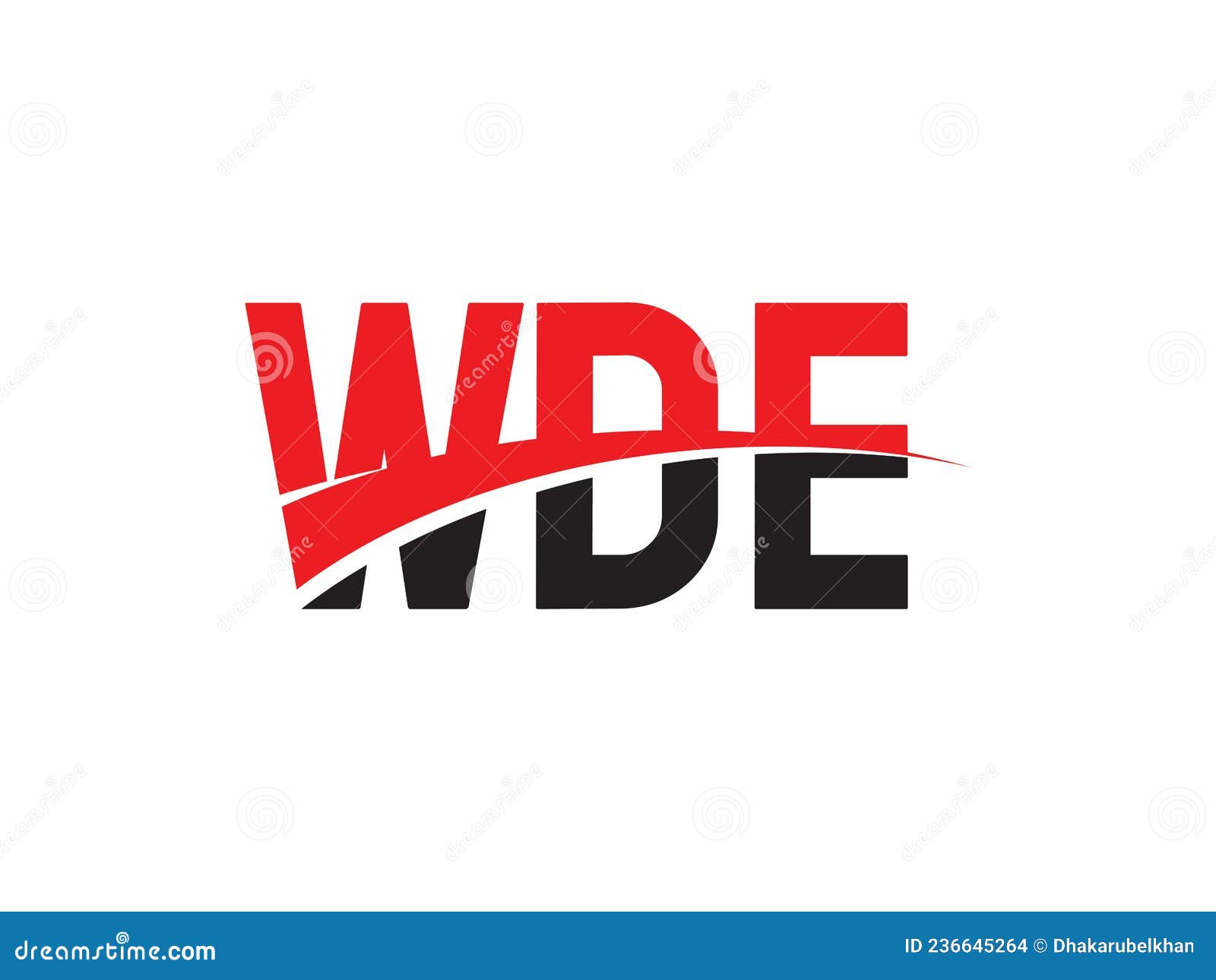 WDE Letter Initial Logo Design Vector Illustration Stock Vector ...