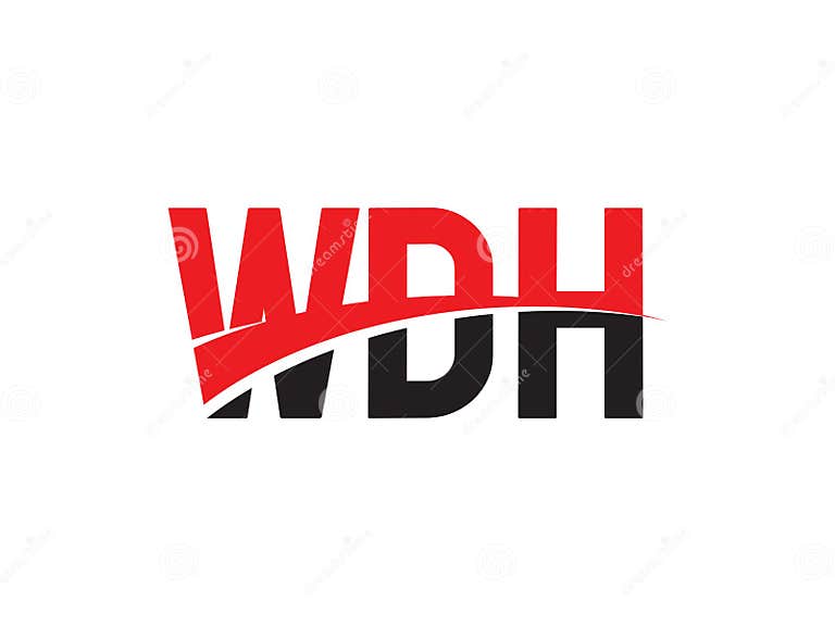 WDH Letter Initial Logo Design Vector Illustration Stock Vector ...
