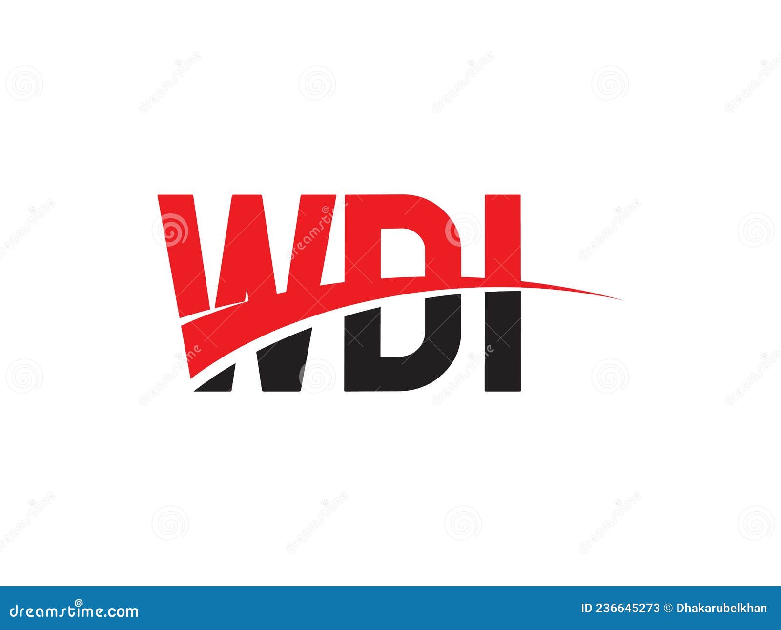 WDI Letter Initial Logo Design Vector Illustration Stock Vector ...