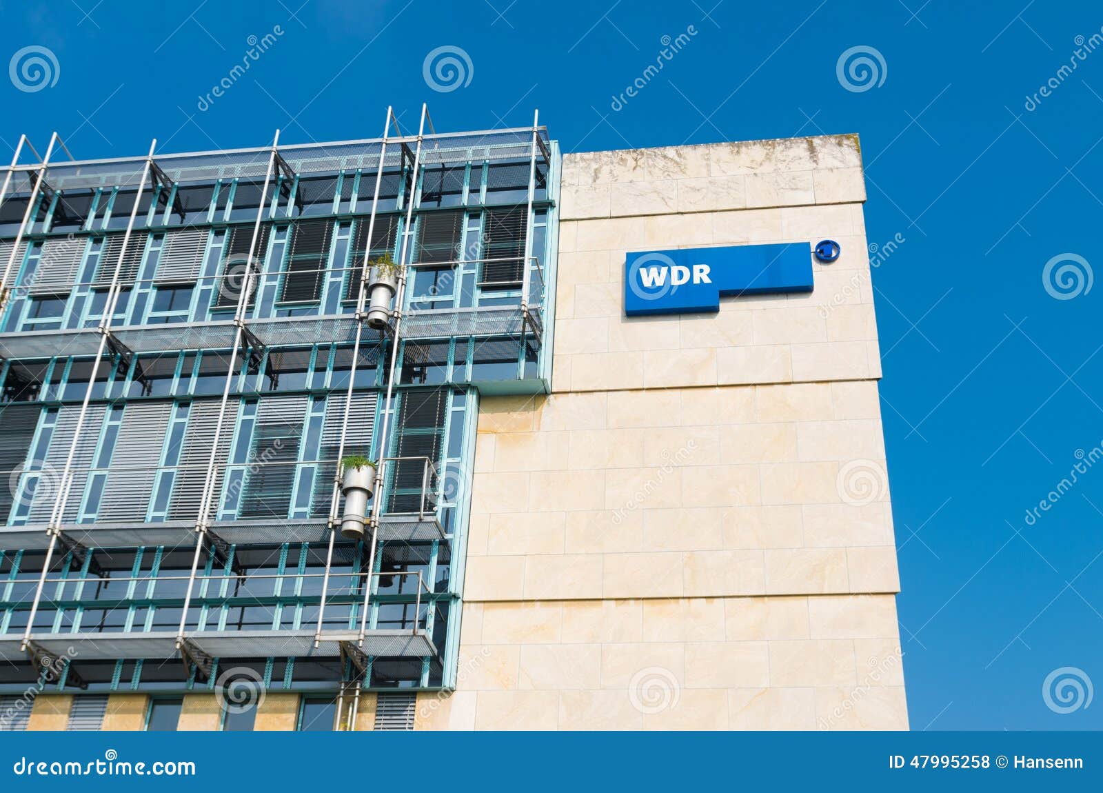 WDR building in dusseldorf editorial stock photo. Image of office ...