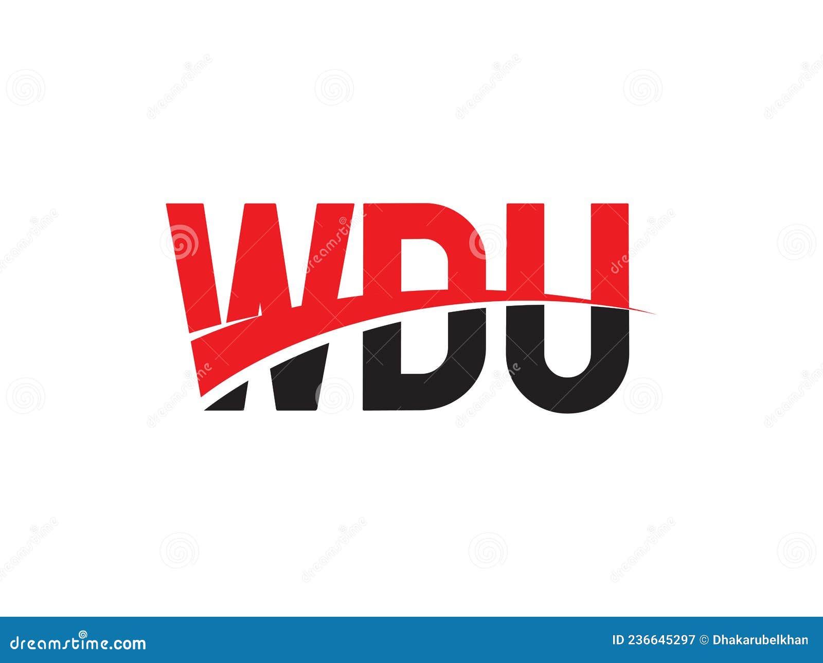 WDU Letter Initial Logo Design Vector Illustration Stock Vector ...