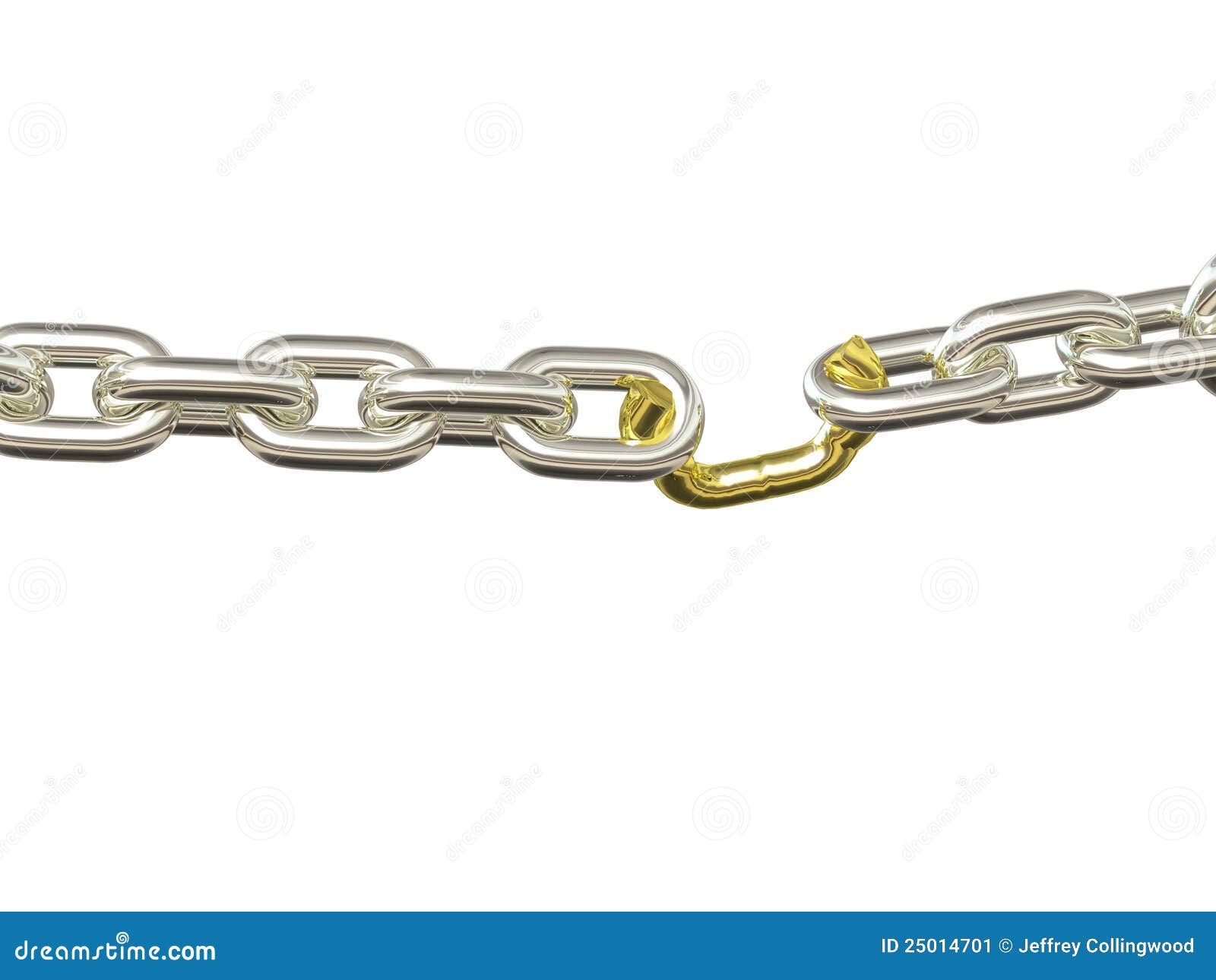 Weak Link In Stretched Chain Royalty-Free Stock Image | CartoonDealer ...