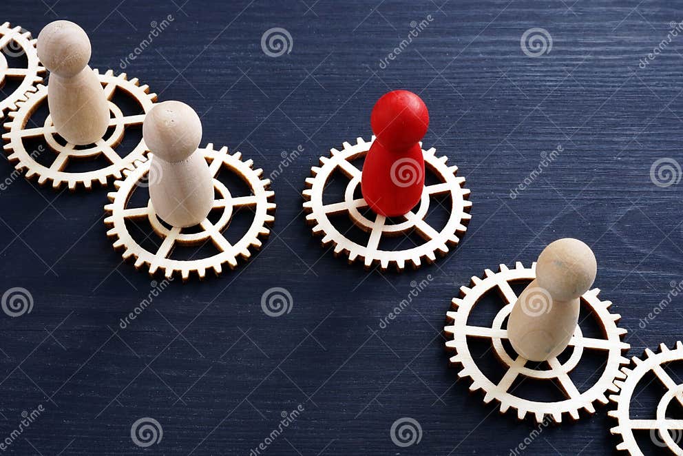 Weak Link in the Team. Troubles with Communication Stock Photo - Image ...