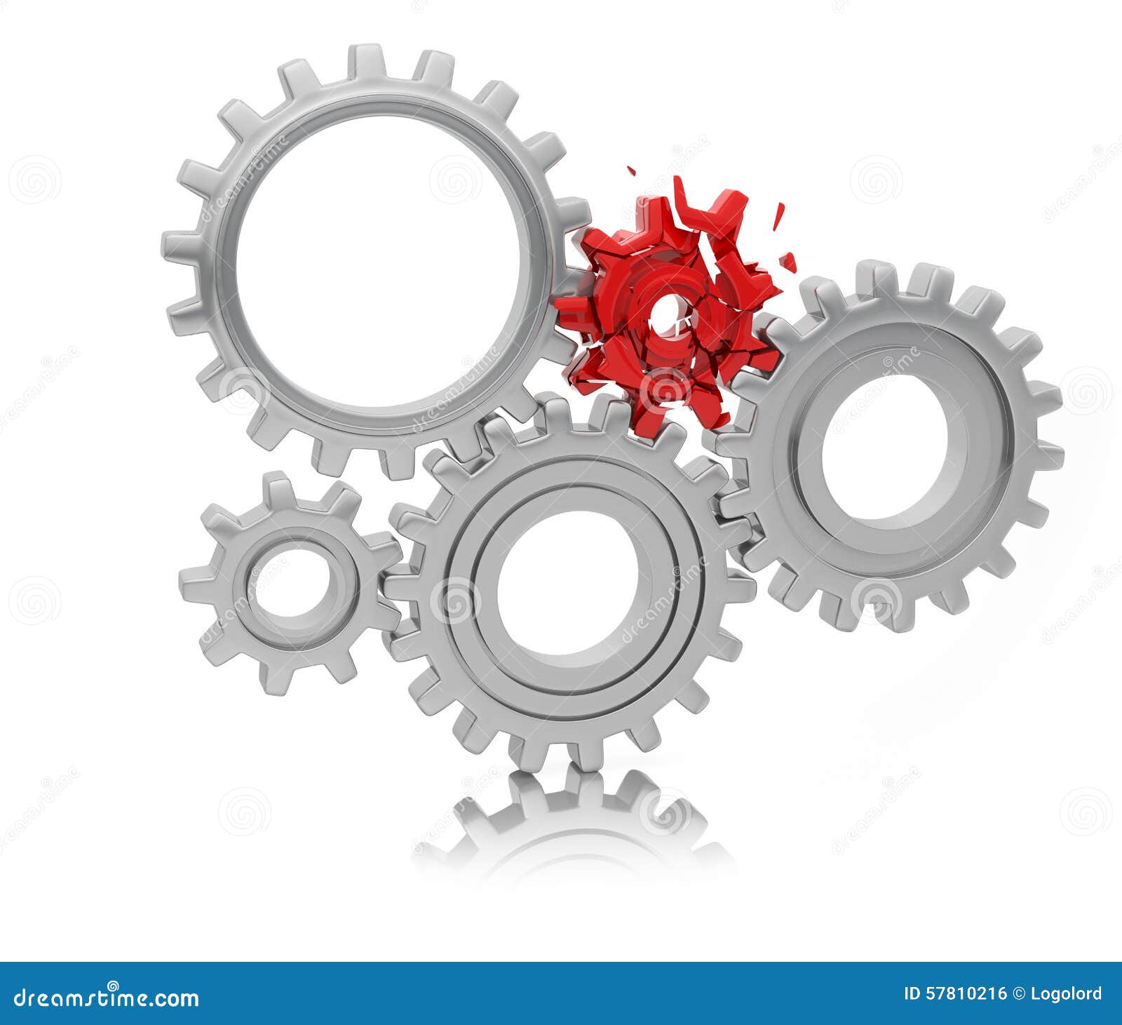 Weak Link in the Teamwork Concept Stock Illustration - Illustration of ...