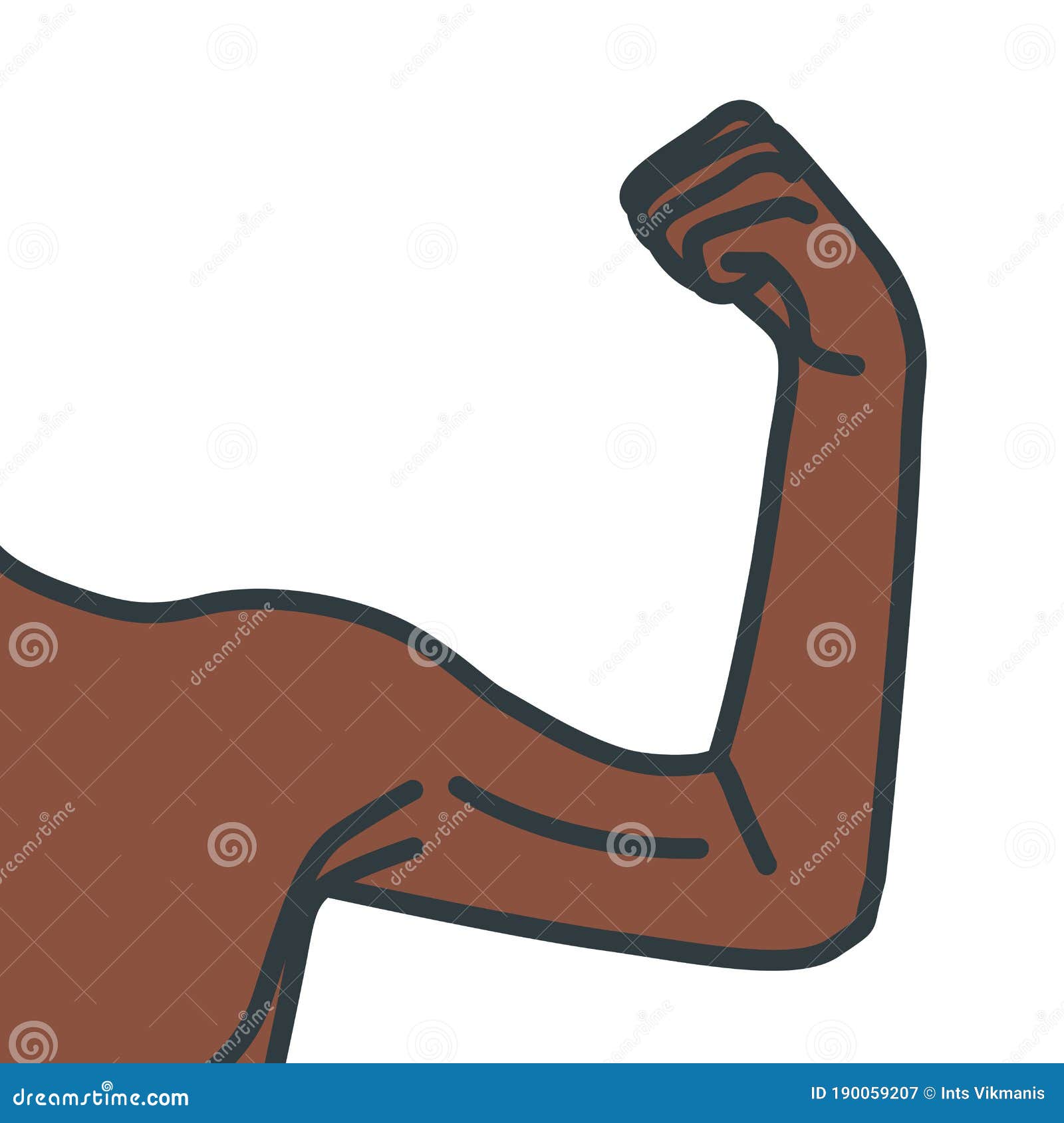 Weak Male Arms with Flexed Biceps Muscles Stock Vector - Illustration ... Weak Male Arms with Flexed Biceps Muscles Stock Vector - Illustration ...