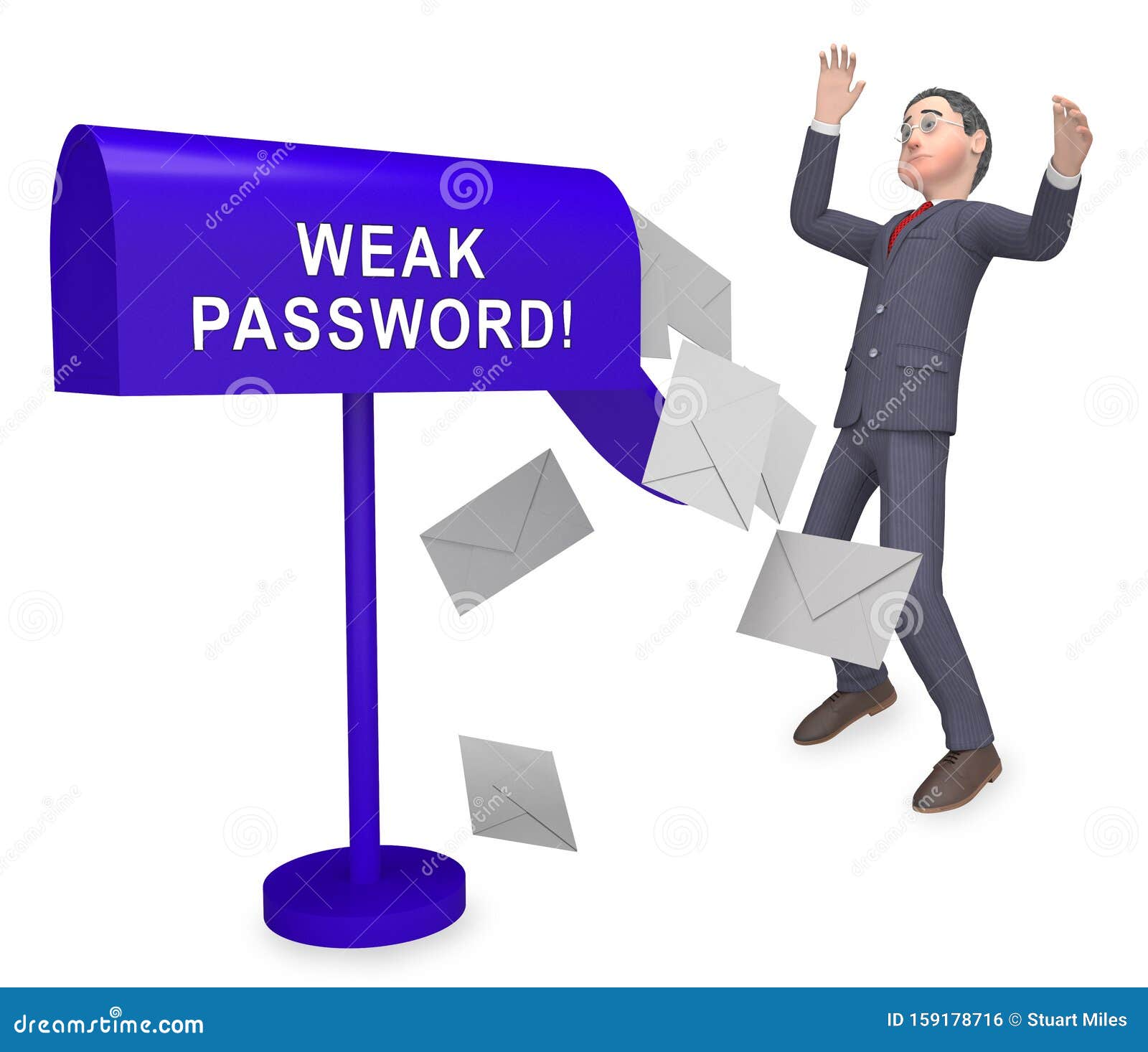 Weak Password White Linear Icon For Dark Theme Cartoon Vector ...
