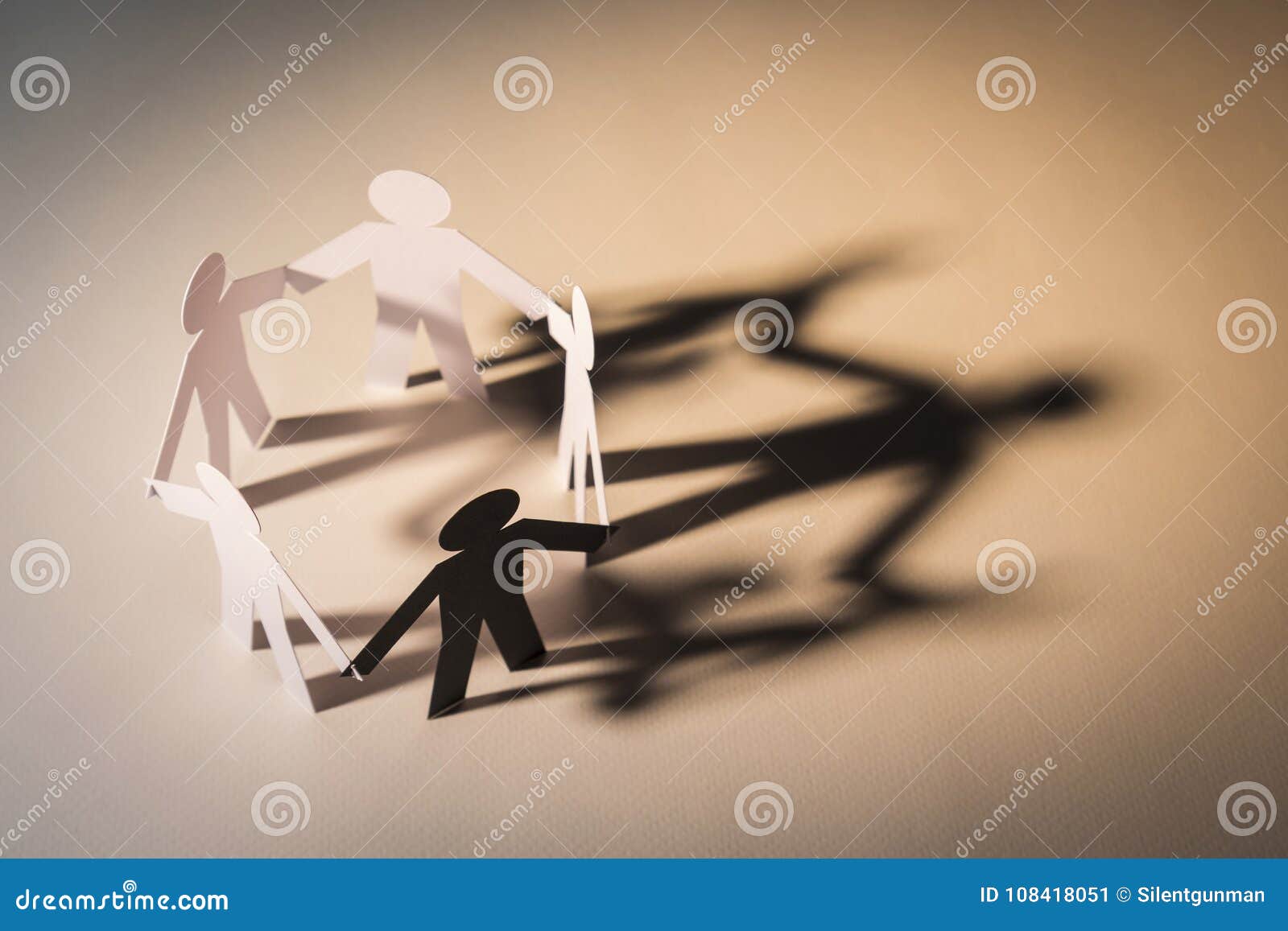 Weak Point of Five Team in Light Stock Image - Image of cutout, fake ...