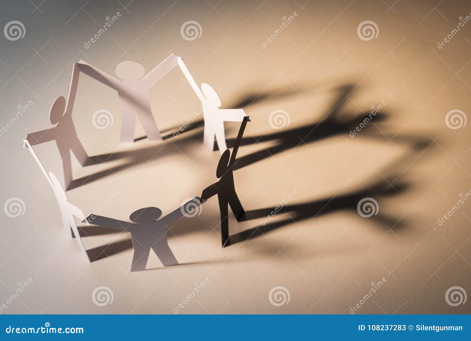 Weak Point of Six Team in Light Stock Image - Image of equality, light ...