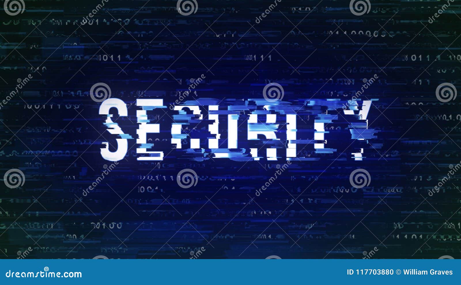 Weak Security Concept - Glitch Buzzword with Binary in the Background ...