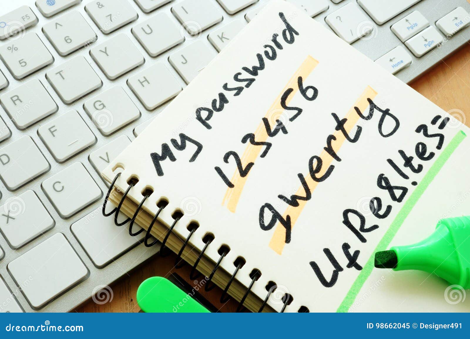 Weak and strong password. stock image. Image of business - 98662045