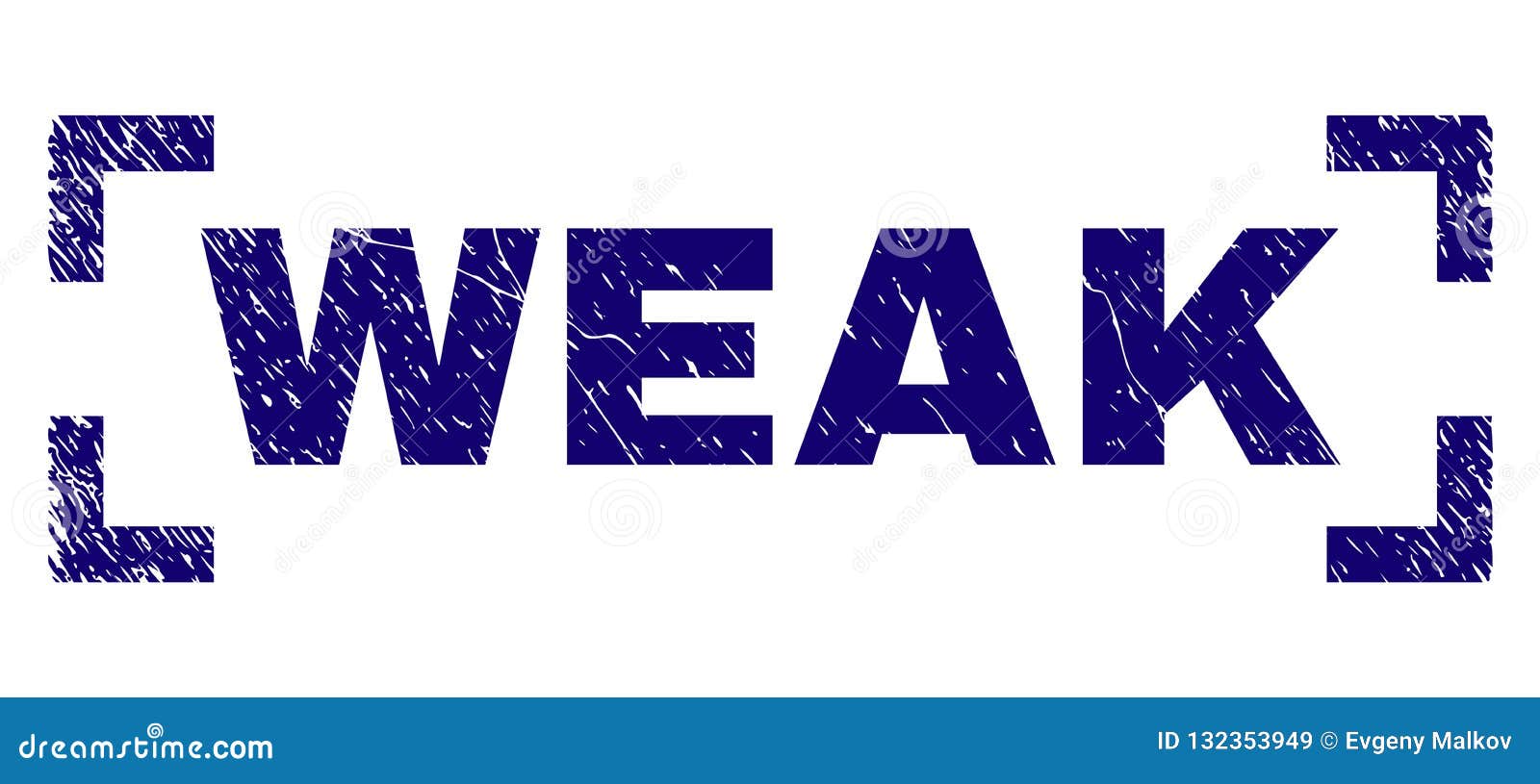 Grunge Textured WEAK Stamp Seal between Corners Stock Vector ...